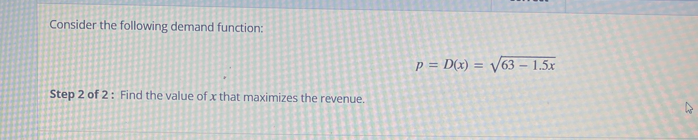 Solved Consider the following demand | Chegg.com