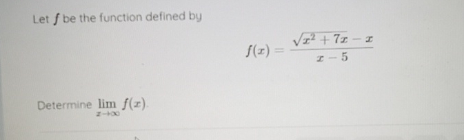 Solved Let f ﻿be the function defined | Chegg.com
