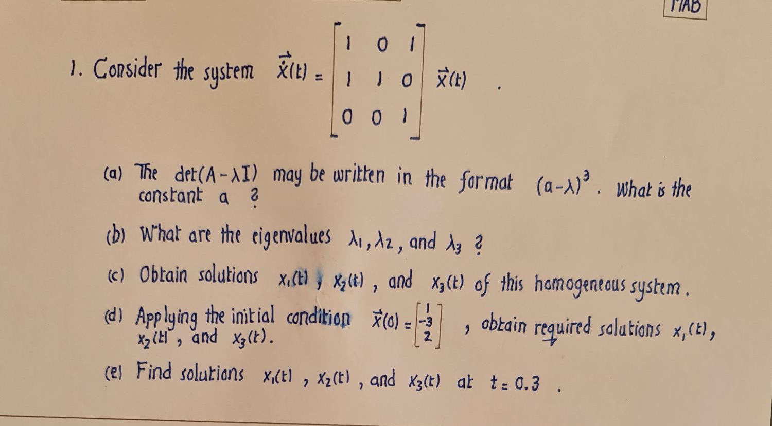 Solved Consider the system | Chegg.com