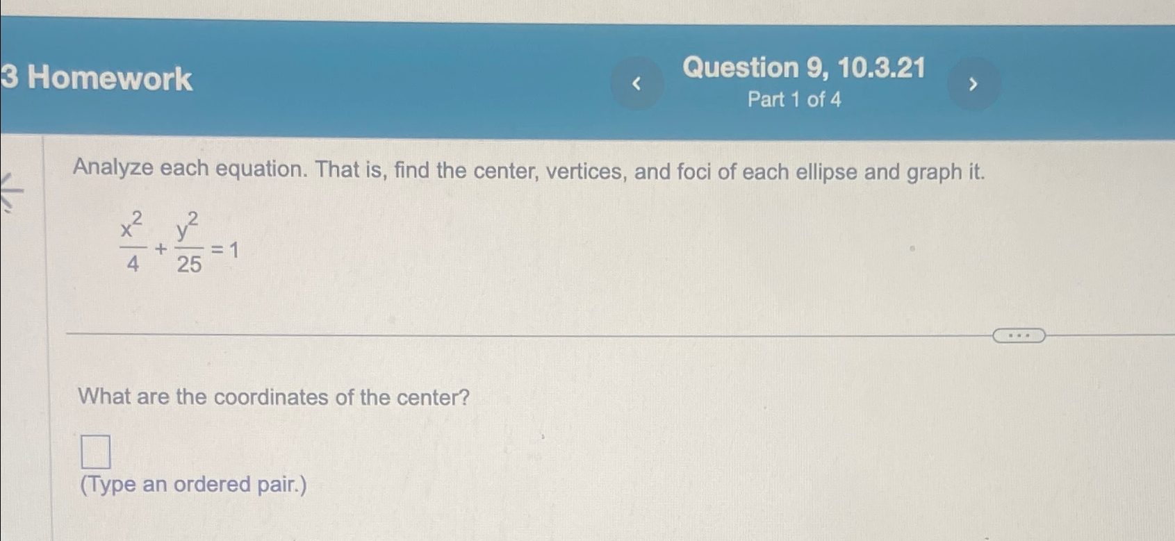 Solved 3 ﻿HomeworkQuestion 9, 10.3.21Part 1 ﻿of 4Analyze | Chegg.com