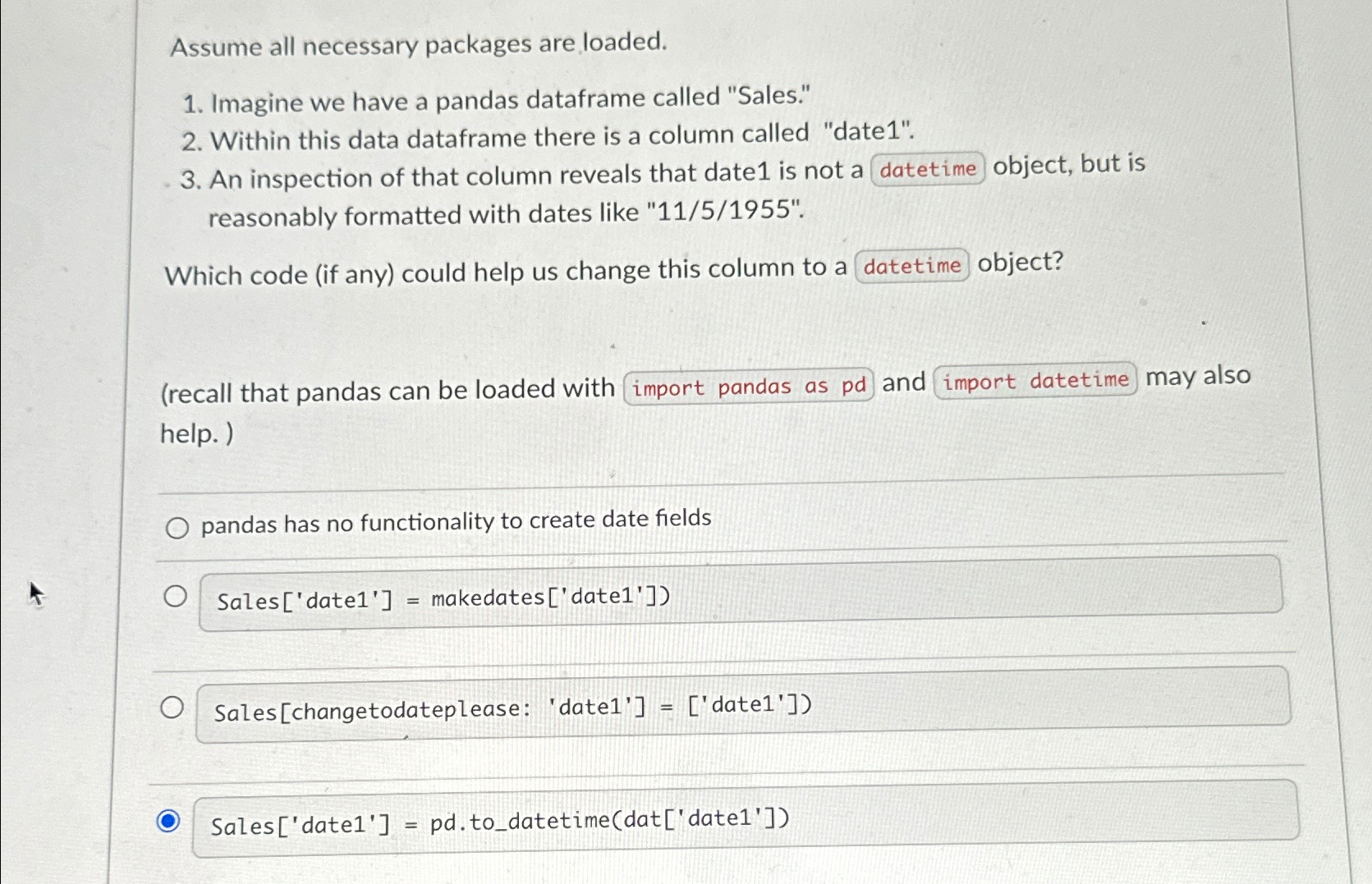 Solved Assume all necessary packages are loaded.Imagine we | Chegg.com