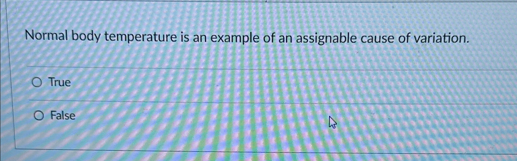 Solved Normal body temperature is an example of an | Chegg.com