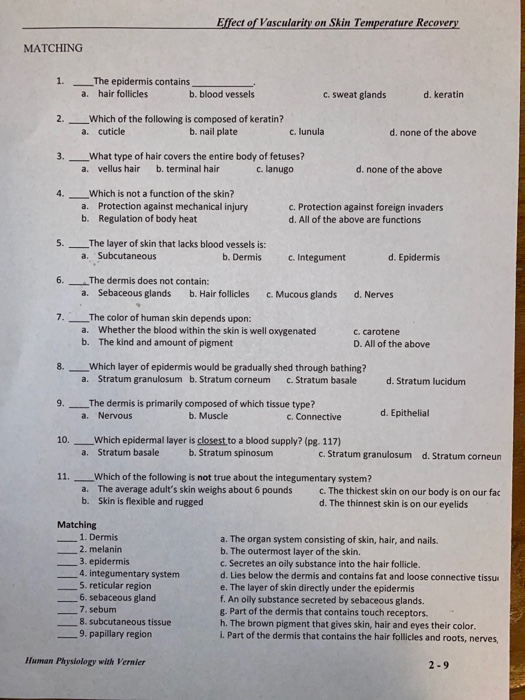 Solved Computer 2 Temperature Recovery by Facial Skin 11. | Chegg.com