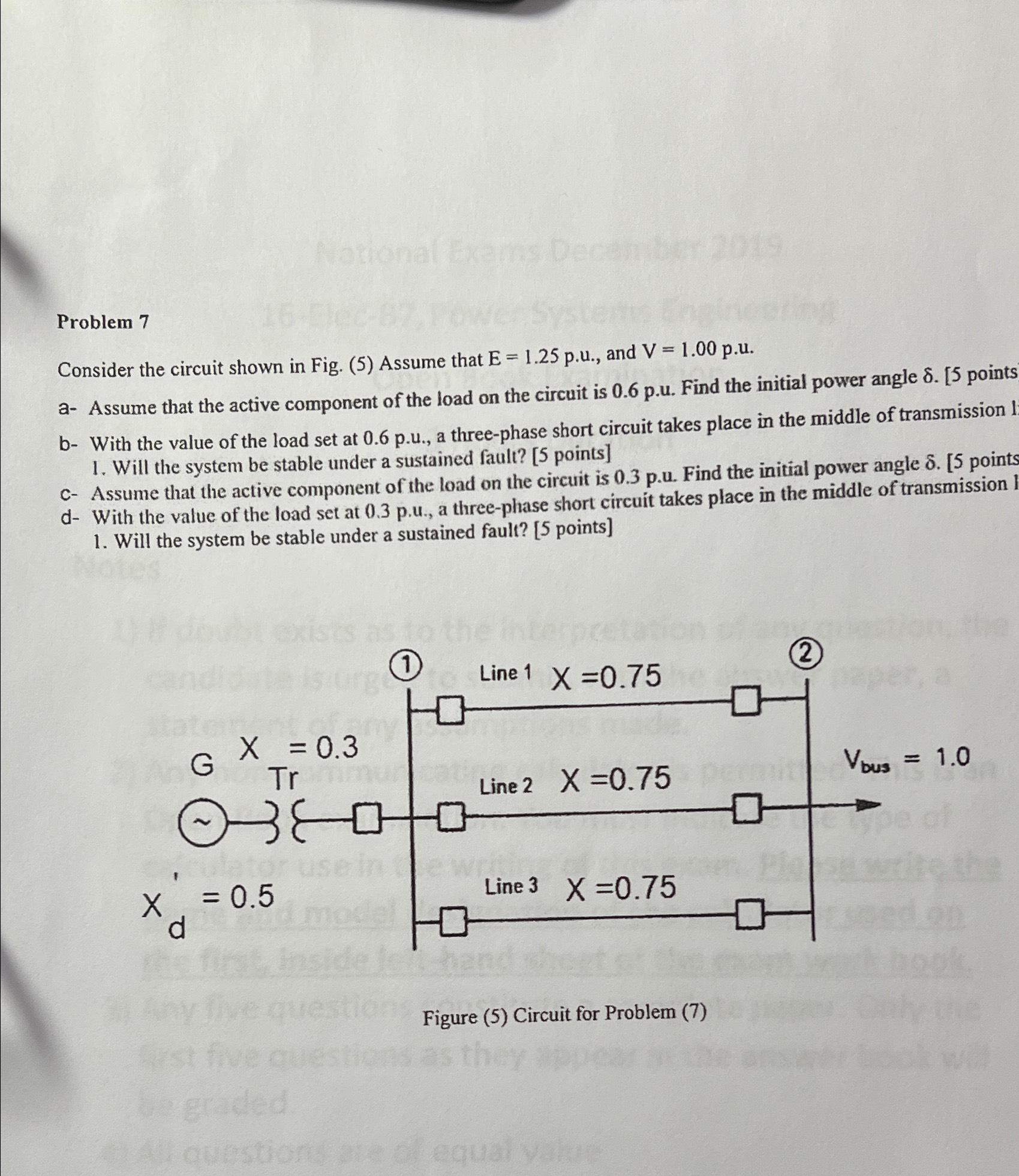 Solved Problem 7consider The Circuit Shown In Fig 5 