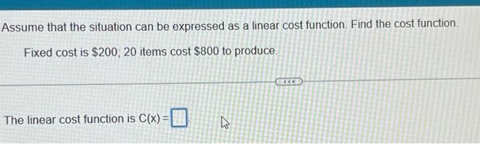 Solved Assume that the situation can be expressed as a | Chegg.com