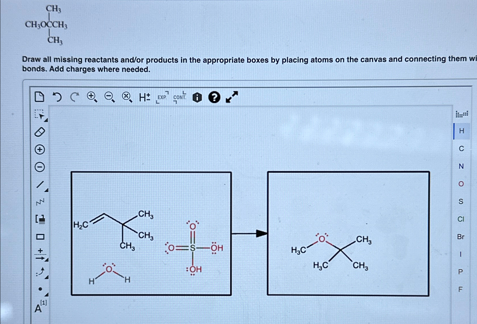 Solved Draw all missing reactants and/or products in the | Chegg.com