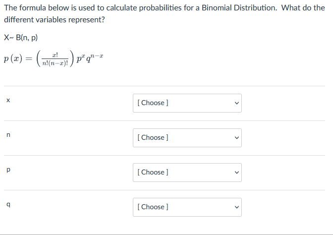 Solved The formula below is used to calculate probabilities | Chegg.com