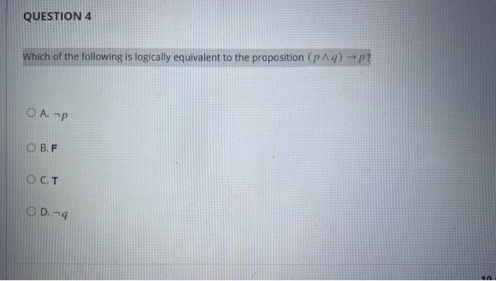 Solved Which of the following is logically equivalent to the | Chegg.com