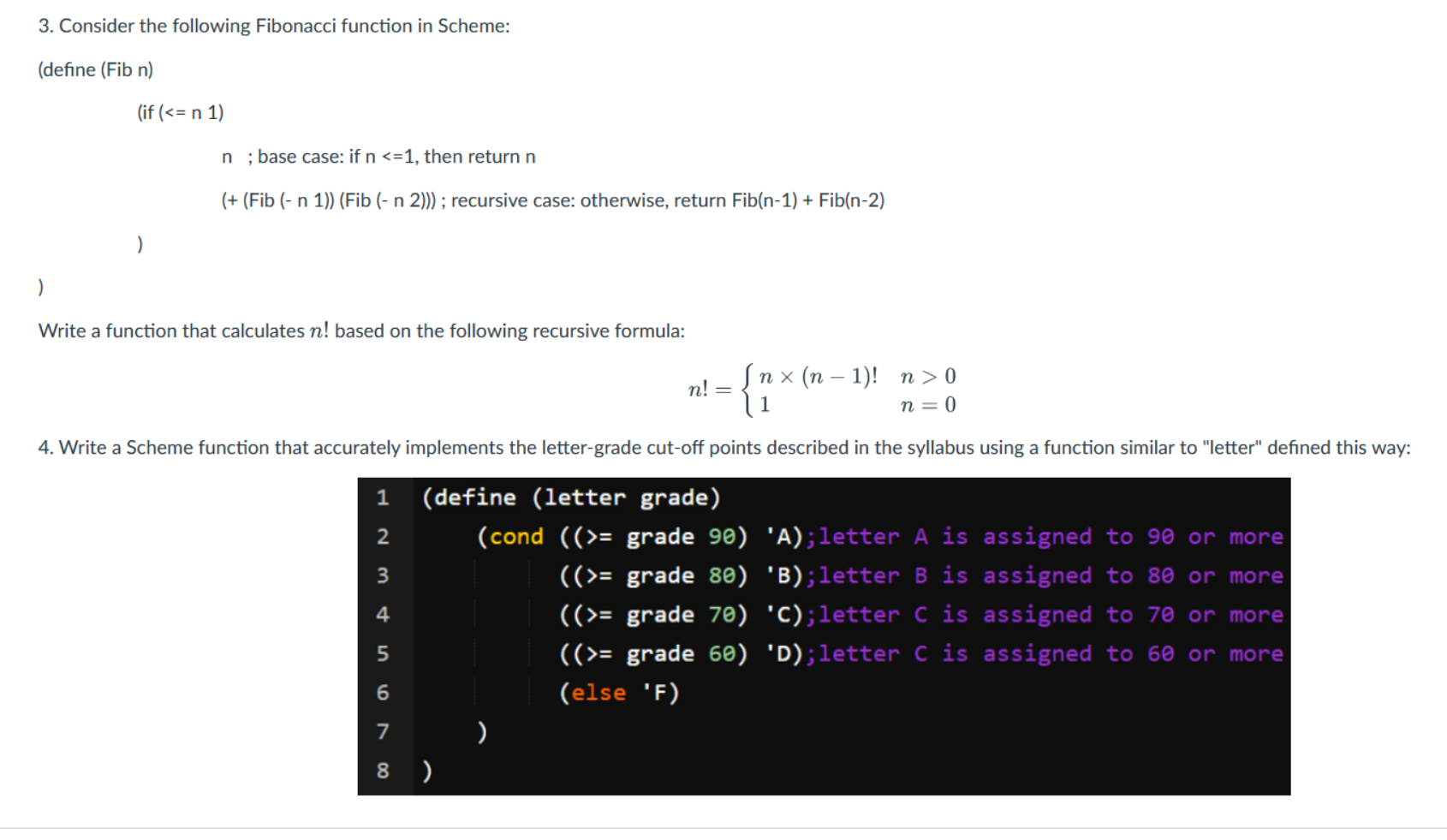 Solved Consider the following Fibonacci function in | Chegg.com