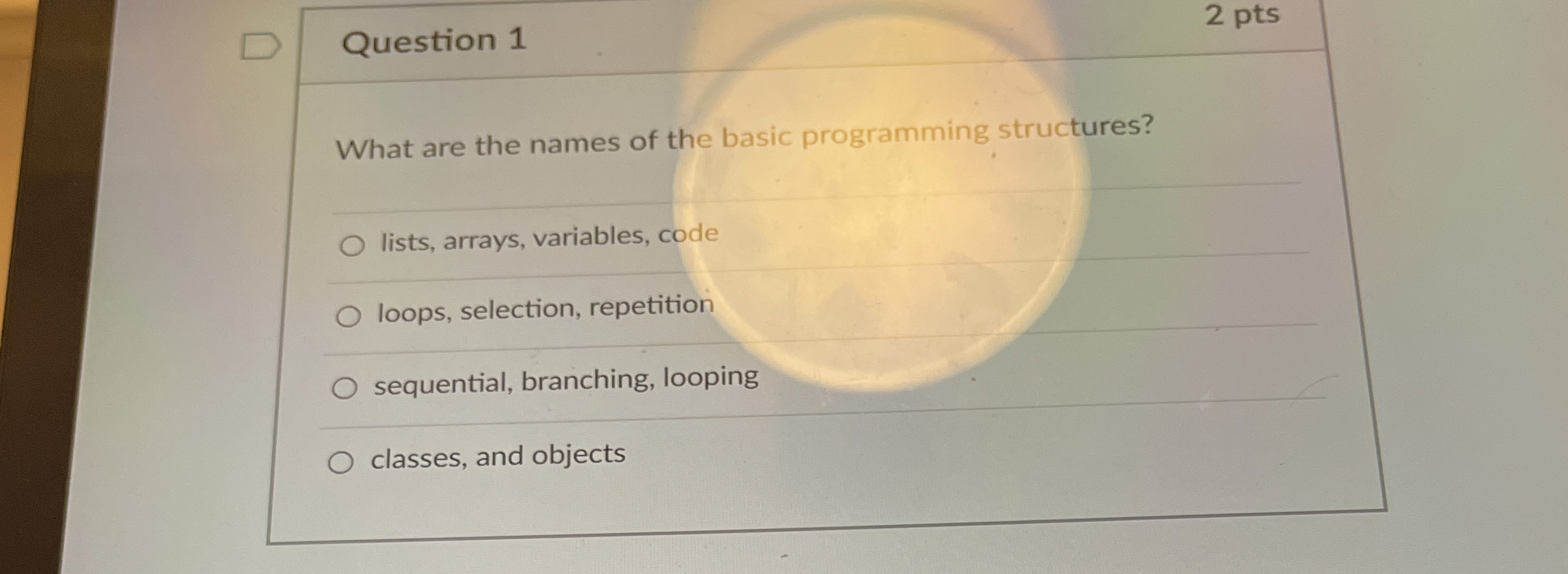 Solved Question 12 ﻿ptsWhat are the names of the basic | Chegg.com