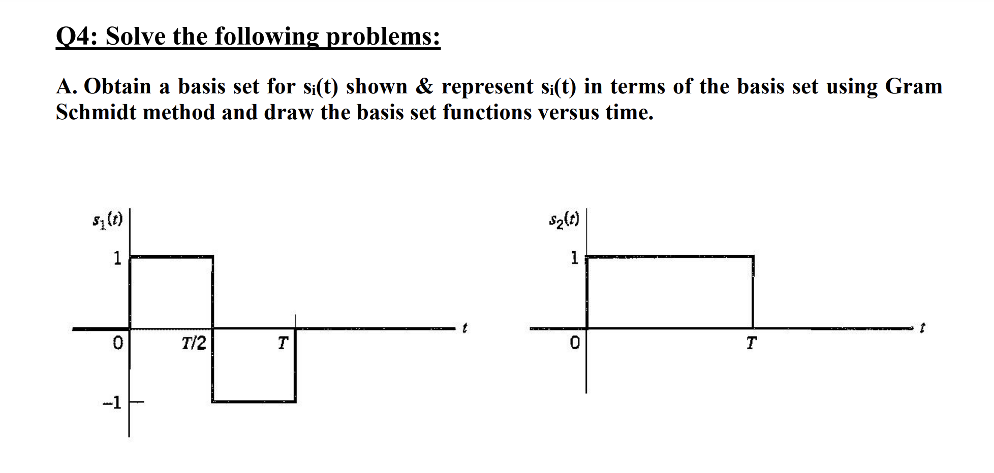 Q4: Solve the following problems:A. ﻿Obtain a basis | Chegg.com