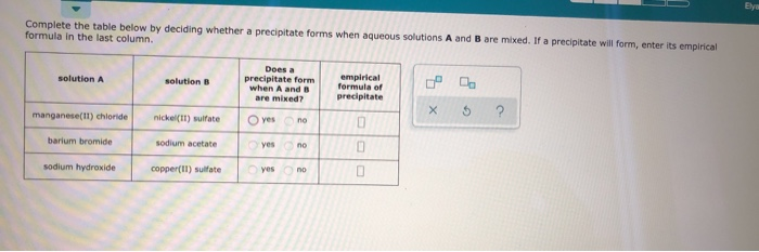 Solved Complete the table below by deciding whether a | Chegg.com