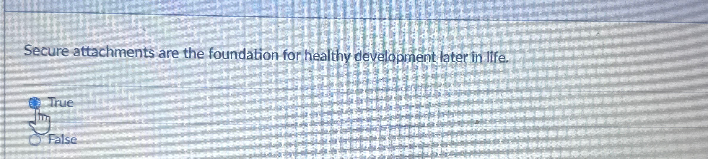 Solved Secure attachments are the foundation for healthy | Chegg.com