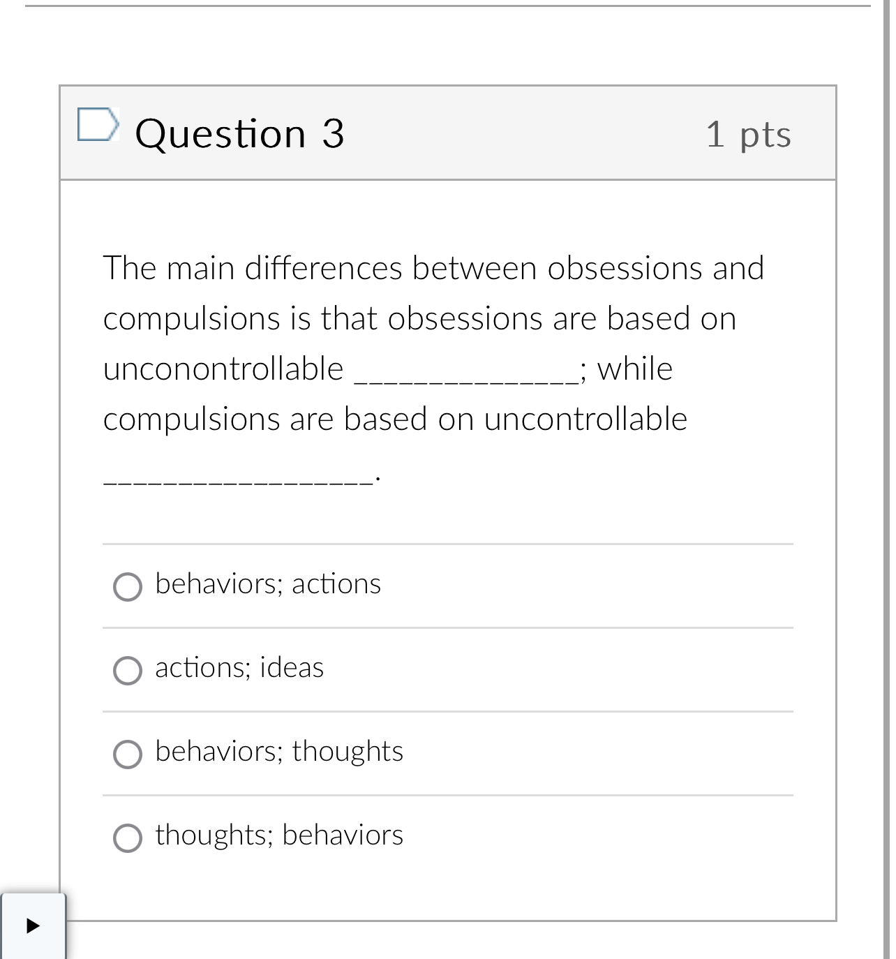 Solved Question 31 ﻿ptsThe main differences between | Chegg.com