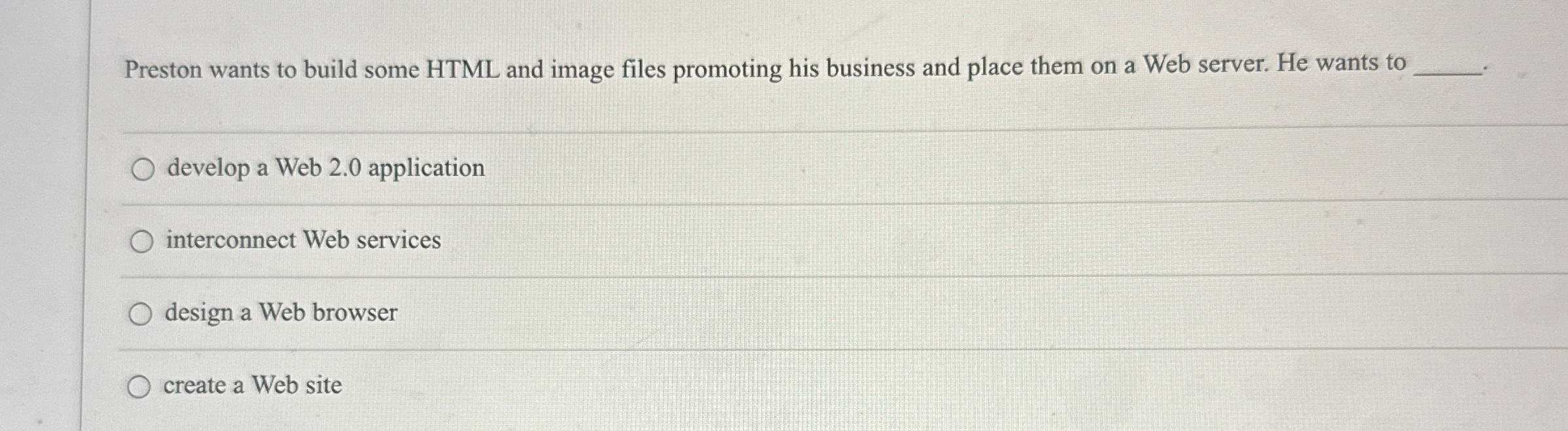 Solved Preston wants to build some HTML and image files | Chegg.com