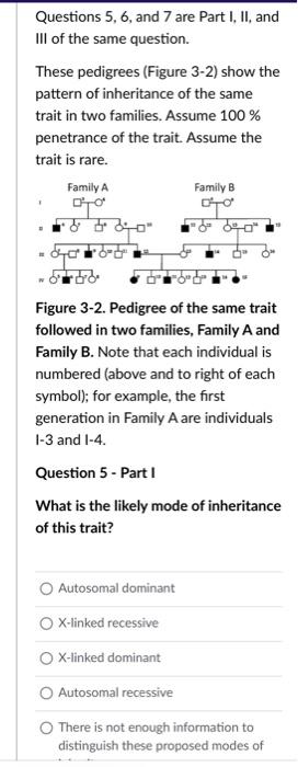 Solved Questions 5, 6, and 7 are Part I, II, and III of the | Chegg.com