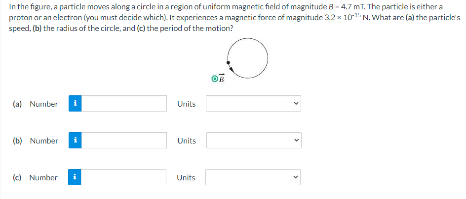 Solved In the figure, a particle moves along a circle in a | Chegg.com