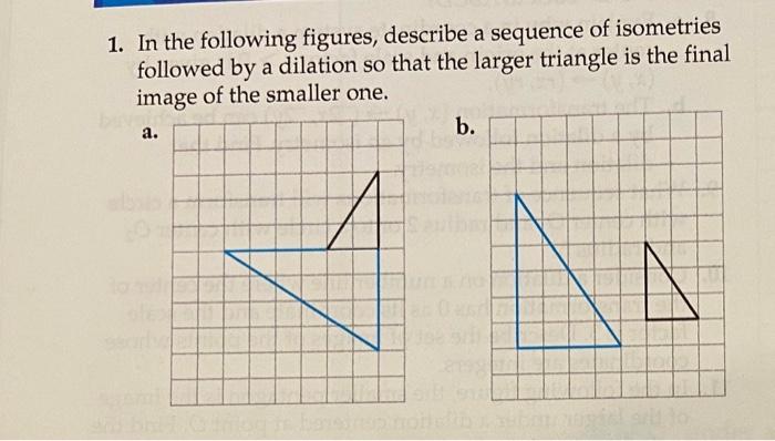 Solved 1. In the following figures, describe a sequence of | Chegg.com