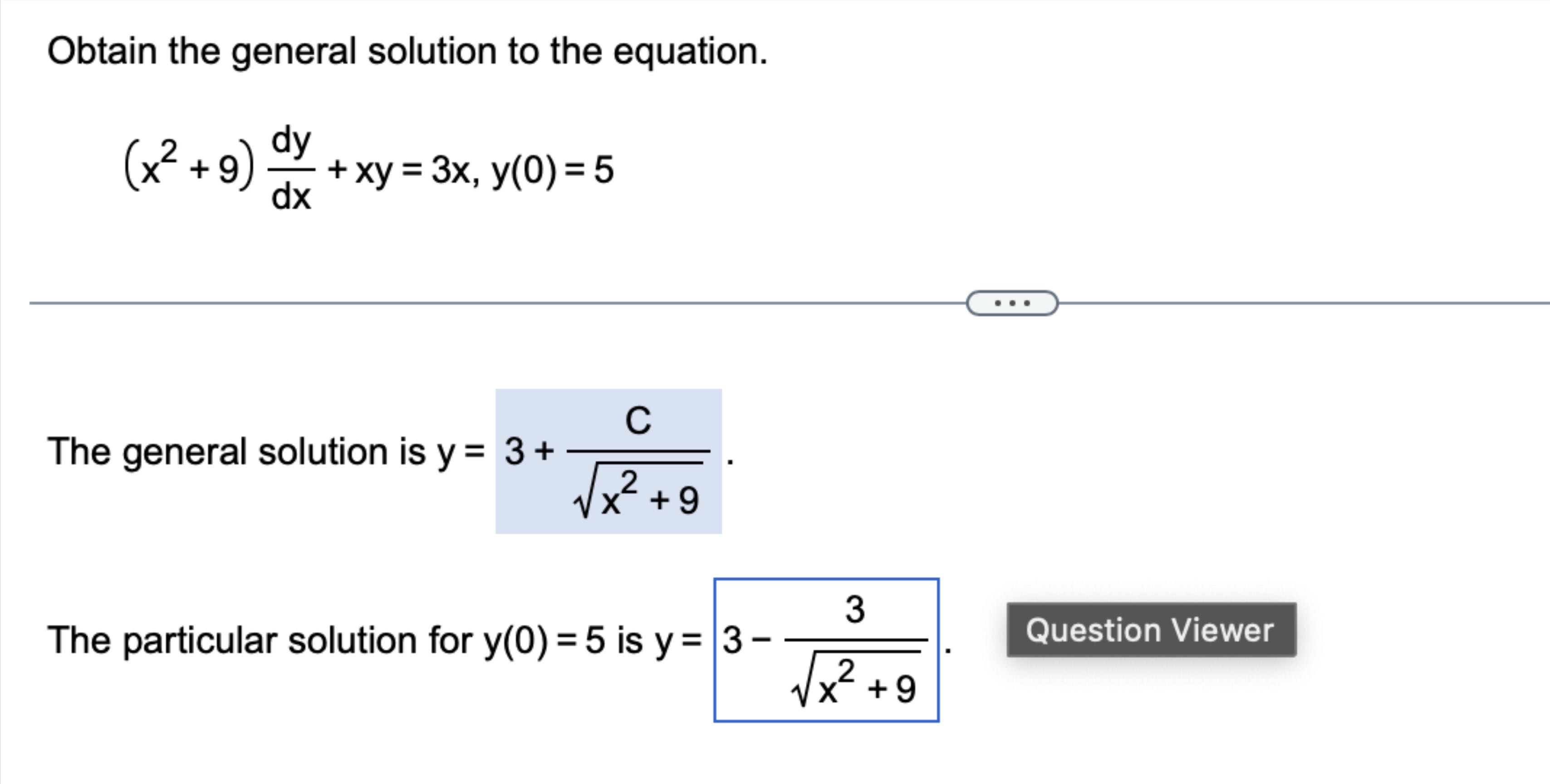 Solved Obtain the general solution to the | Chegg.com