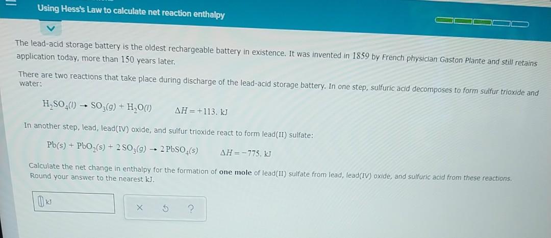 Solved Using Hess's Law to calculate net reaction enthalpy | Chegg.com