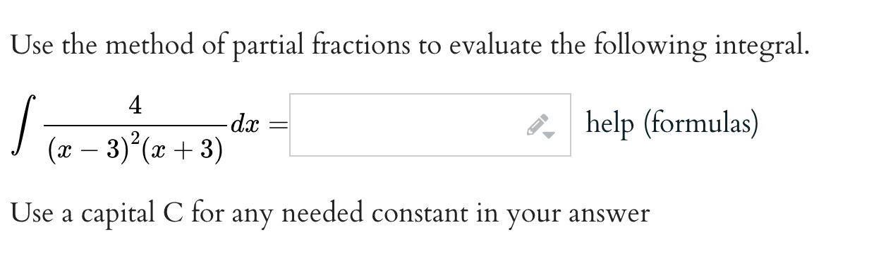 Solved Use the method of partial fractions to evaluate the | Chegg.com