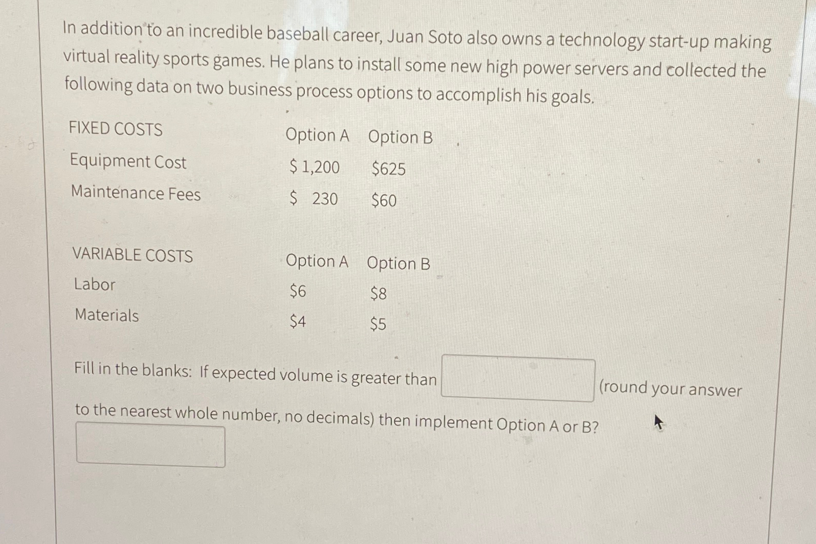 Solved In addition'to an incredible baseball career, Juan | Chegg.com
