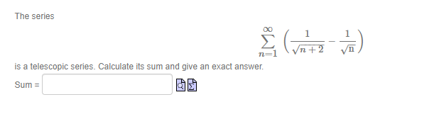 Solved The series∑n=1∞(1n+22-1n2)is a telescopic series. | Chegg.com