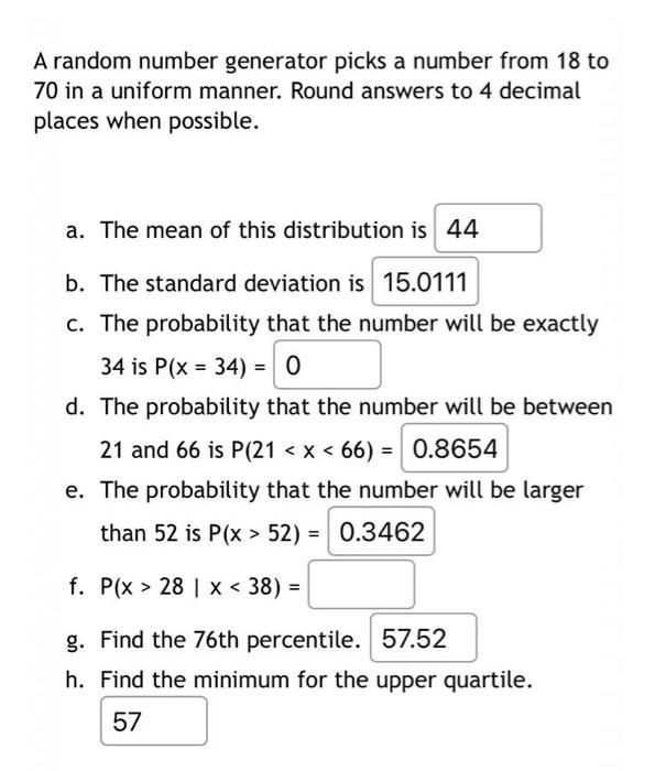 Solved A random number generator picks a number from 18 to | Chegg.com