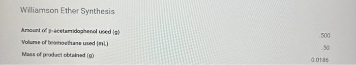 Solved I am having trouble calculating the yeild and such. | Chegg.com