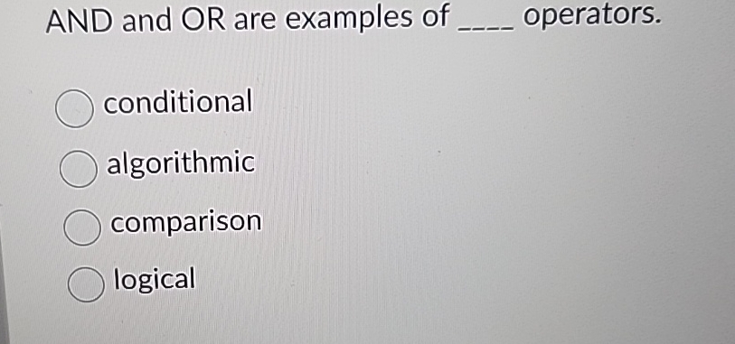 Solved AND and OR are examples of q, | Chegg.com