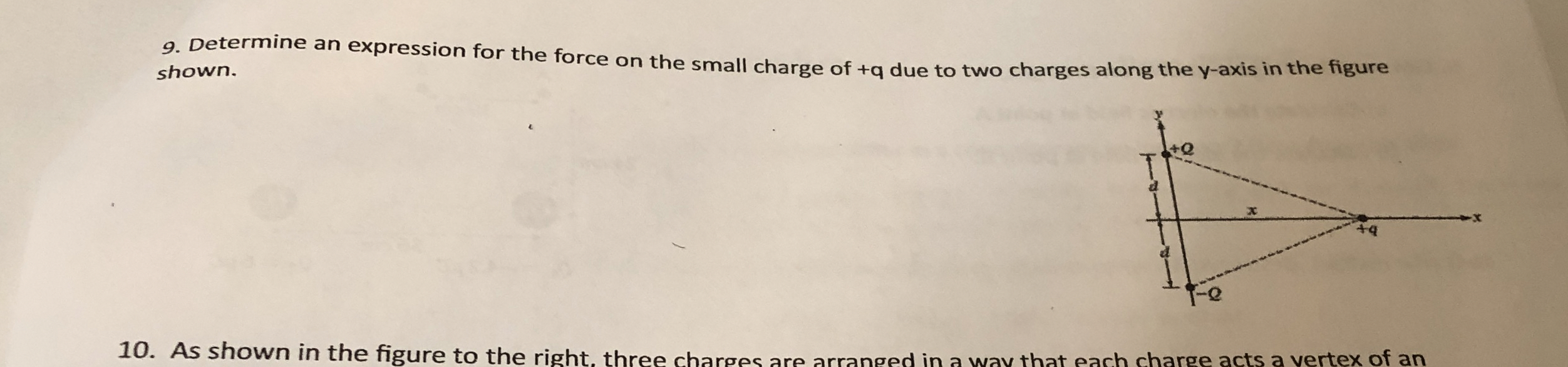 Solved Determine an expression for the force on the small | Chegg.com