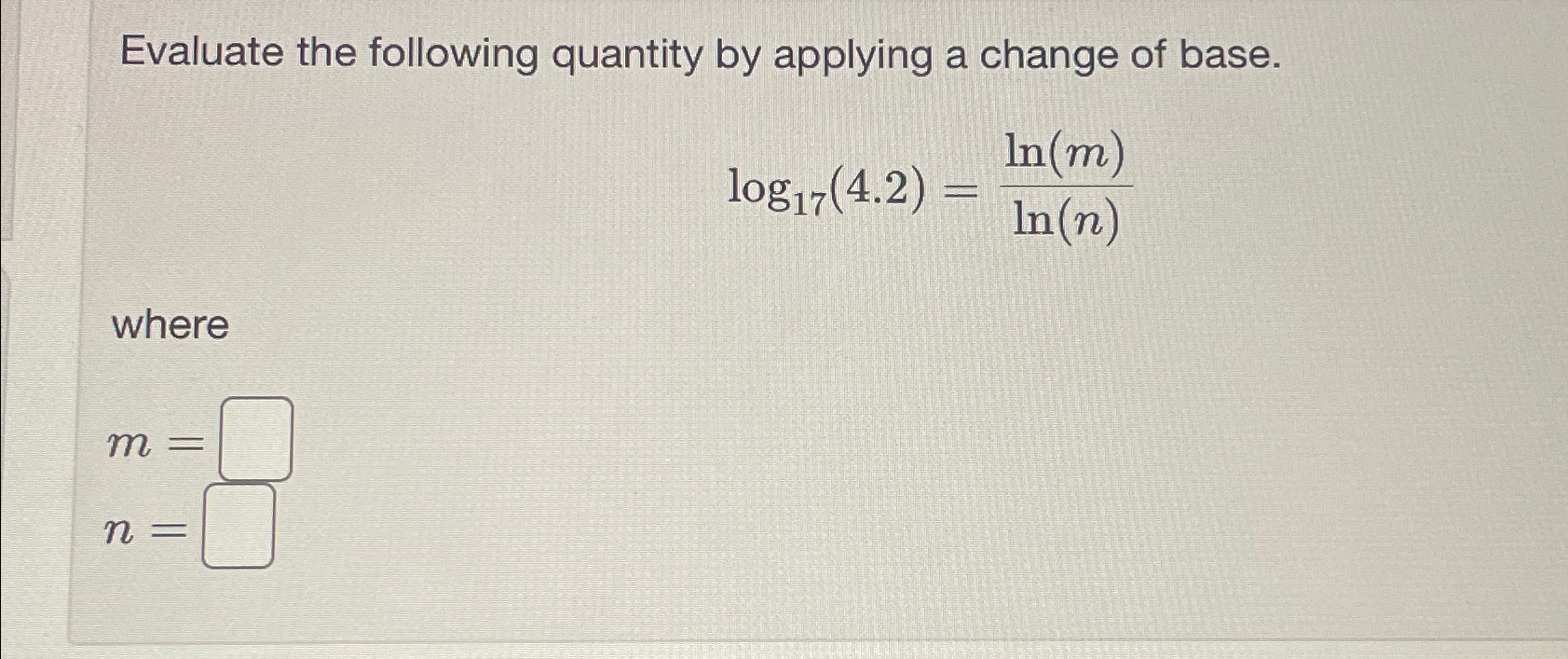 Solved Evaluate the following quantity by applying a change | Chegg.com
