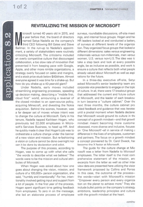 Solved Based on the Microsoft case study1. How did CEO. How | Chegg.com