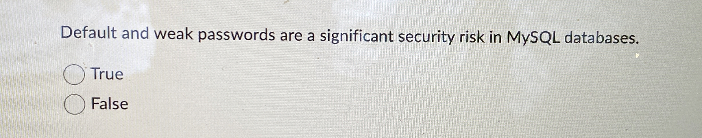 Solved Default and weak passwords are a significant security | Chegg.com