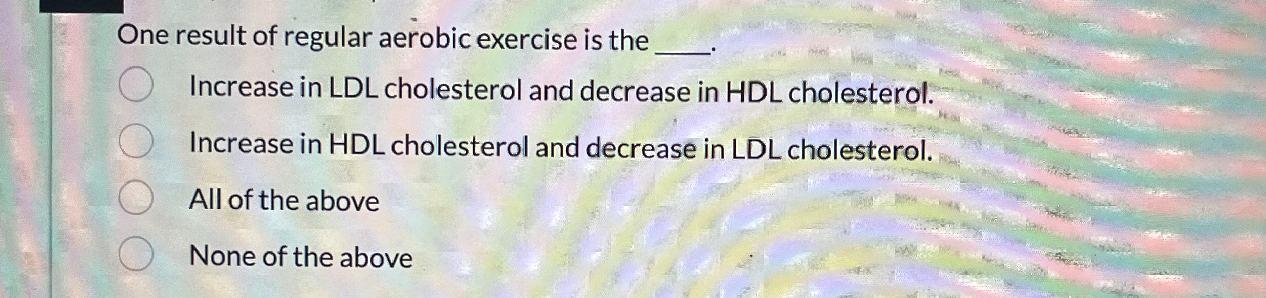 High Quality SOLUTION One result of regular aerobic exercise is theIncrease | Chegg.com