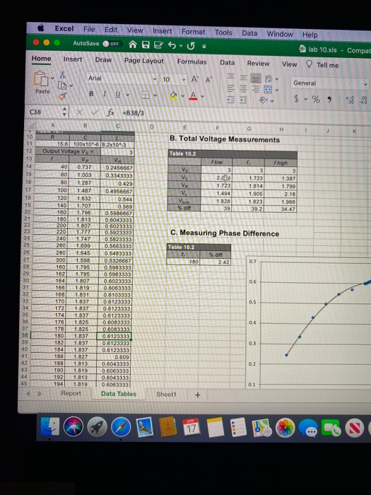 Solved Excel File Edit View Insert Format Tools Data Window