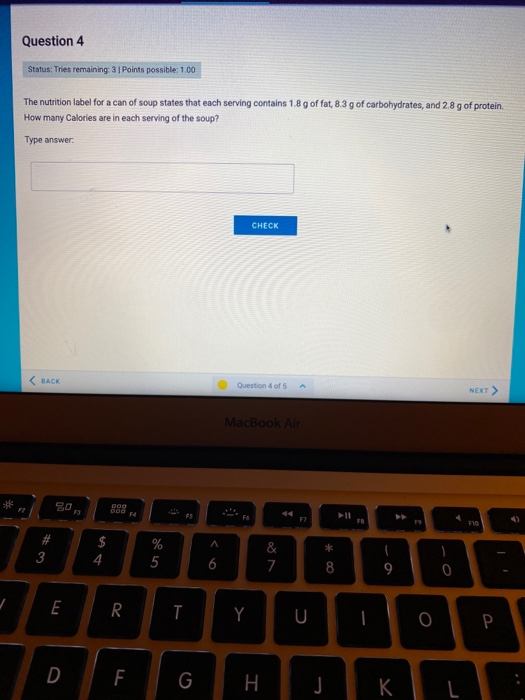 Solved Question 3 Status: Tries remaining: 3 Points | Chegg.com
