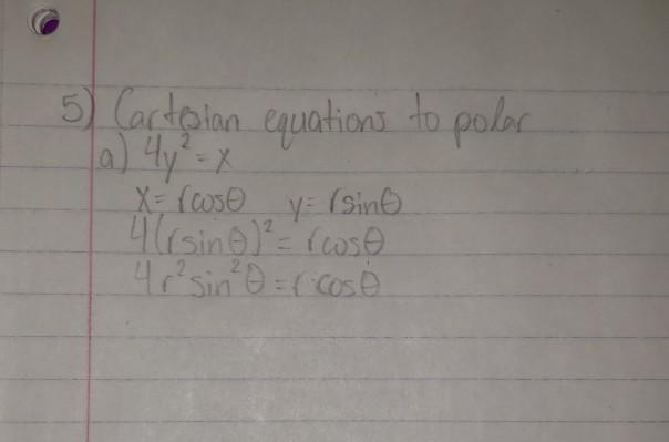 Solved convert the Cartesian equation to polar. this is what | Chegg.com