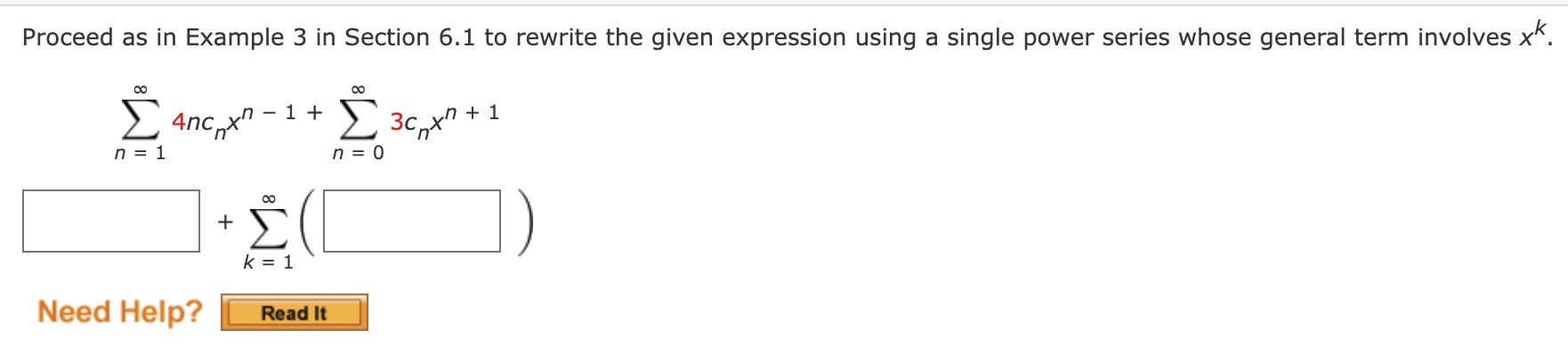 Proceed as in Example 3 ﻿in Section 6.1 ﻿to rewrite | Chegg.com