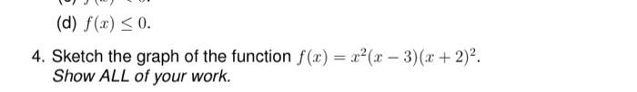 Solved (d) f(x)