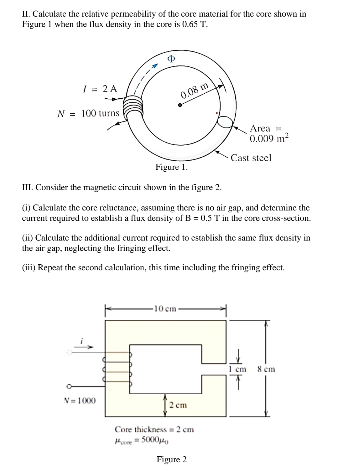 Solved II. ﻿Calculate the relative permeability of the core | Chegg.com