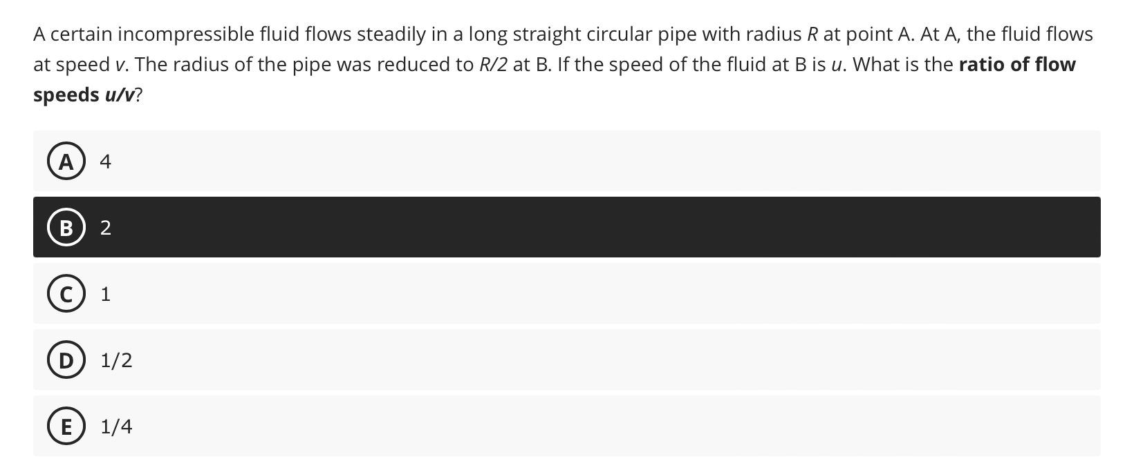 Solved A certain incompressible fluid flows steadily in a | Chegg.com