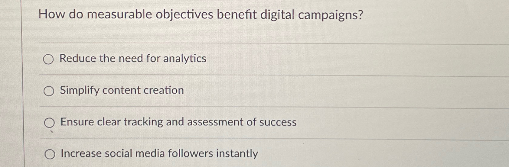 Solved How do measurable objectives benefit digital | Chegg.com