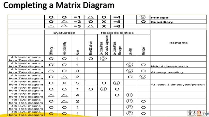 Solved Matrix Diagrams . For Clarifying Problems by | Chegg.com