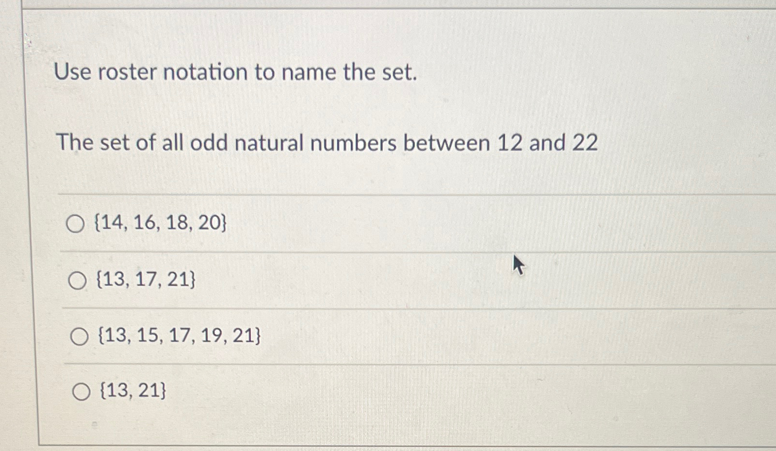 Use roster notation to name the set.The set of all | Chegg.com