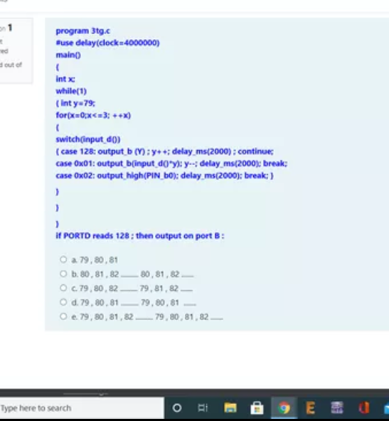 Solved program 3tg.c Fuse delay(clock4000000) maino Intx | Chegg.com