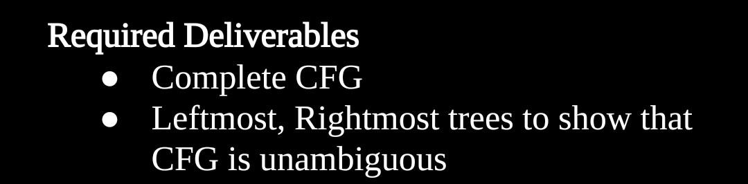 Solved draw a complete cfg also left and right most parse | Chegg.com