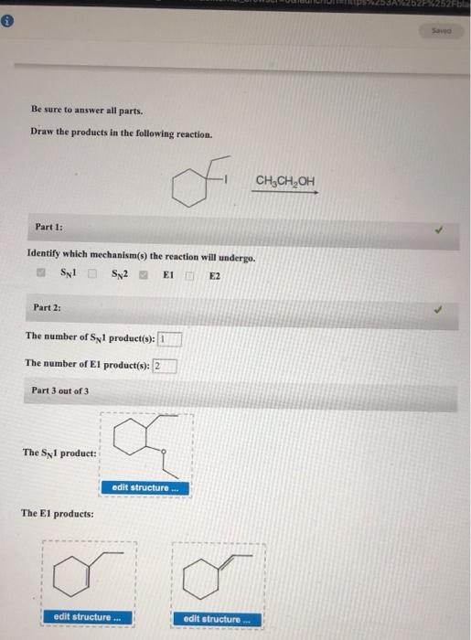 Solved Be sure to answer all parts. Identify the nucleophile | Chegg.com