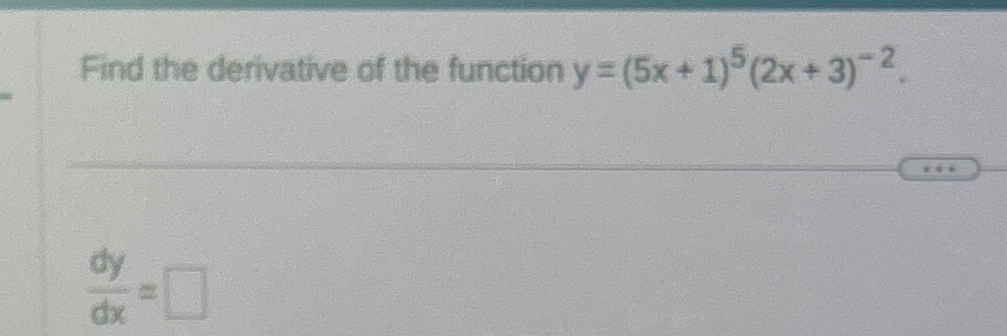 Solved Find the derivative of the function | Chegg.com
