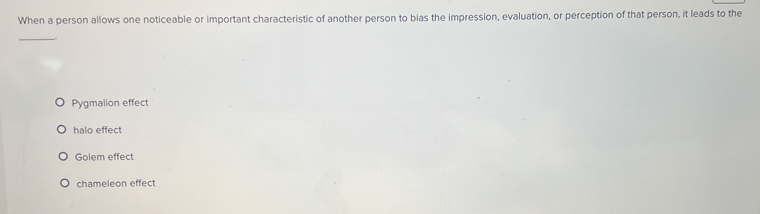 When a person allows one noticeable or important | Chegg.com